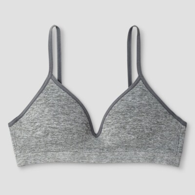 Girls' Seamless Wire-Free Hybrid Bra - Cat & Jack™ Gray 30A | eBay