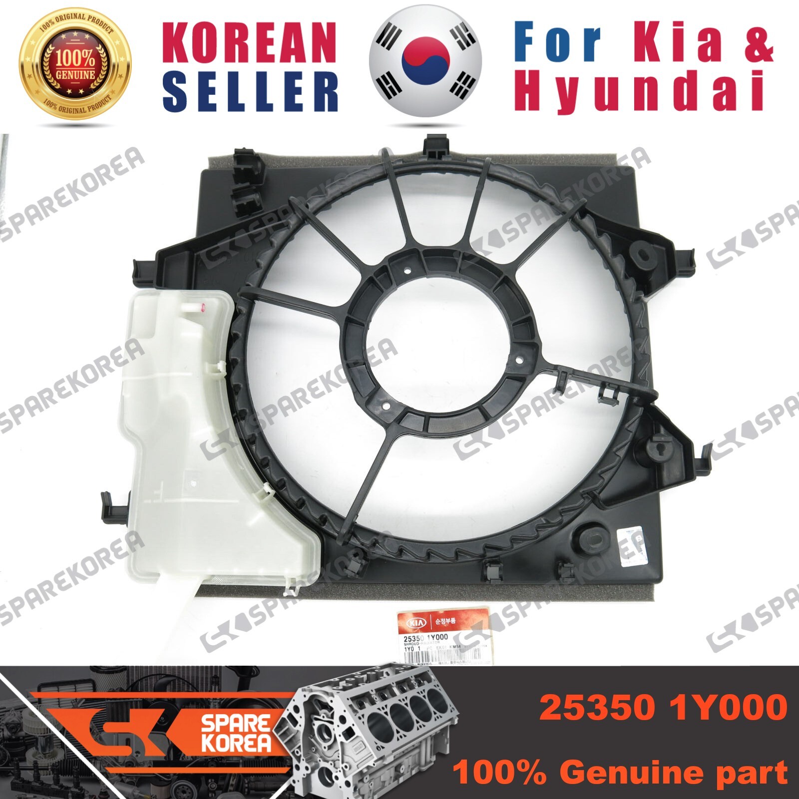 Genuine/OEM 253501Y000 SHROUD-RADIATOR for Kia New Morning (Picanto) | eBay