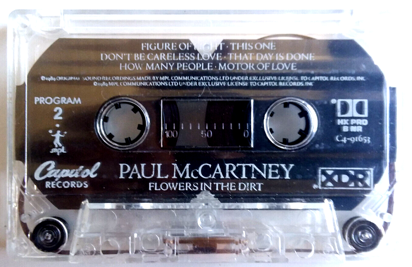 PAUL McCARTNEY - Flowers In The Dirt - Audio Cassette Tape 1989 Beatles ...