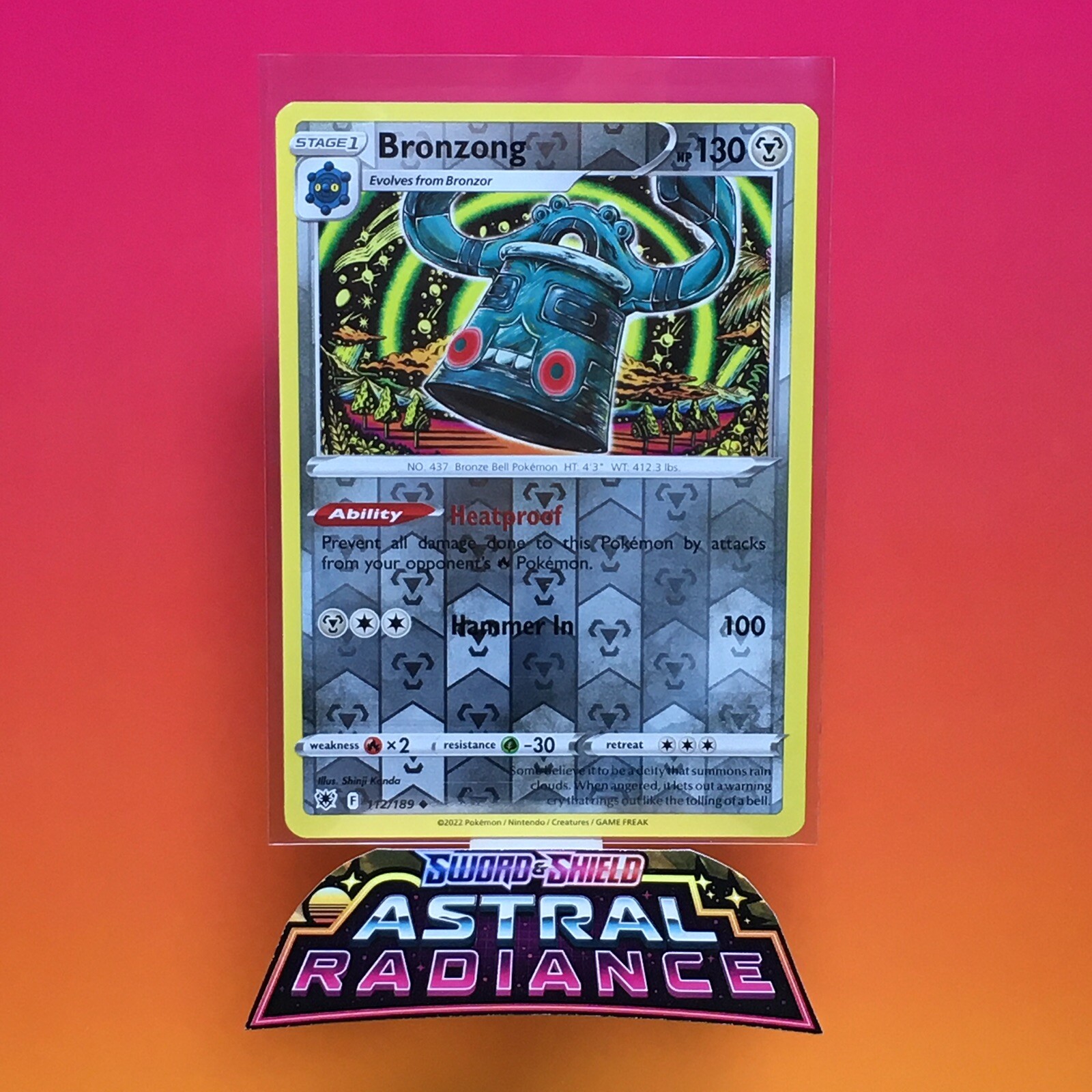 Bronzong 112/189 Reverse Holo Astral Radiance Pokemon TCG Card M/NM ...