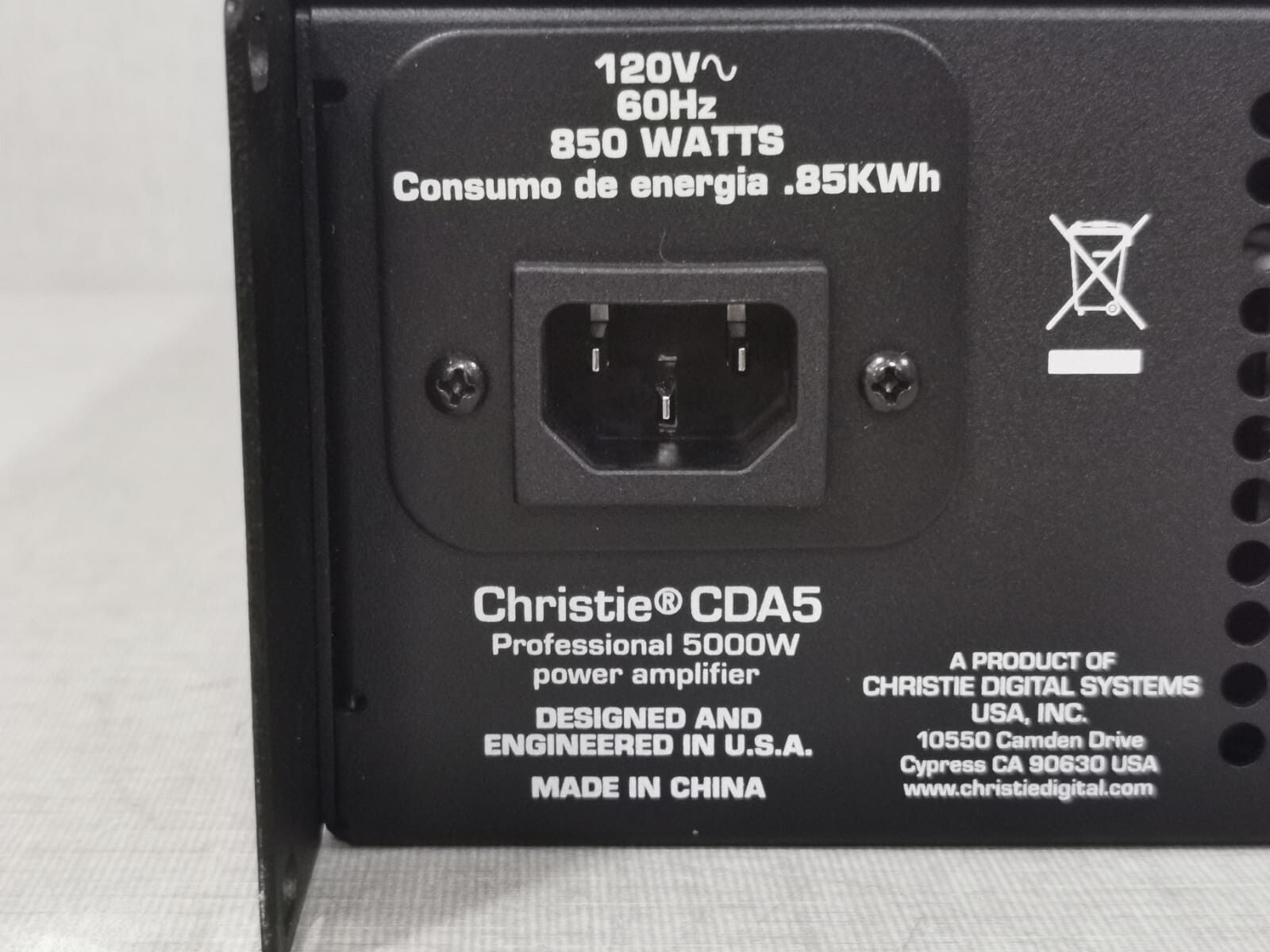 Christie CDA5 VIVE Audio Professional 5000W Power Amplifier | eBay