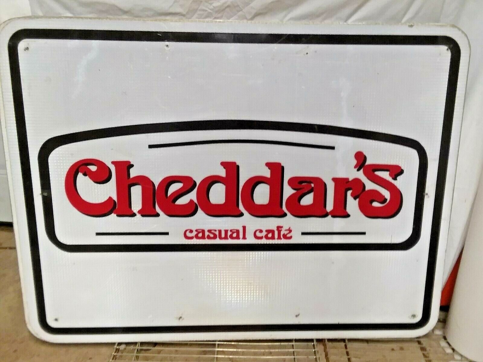4h CHEDDARS CAFE/BURGER STREET RESTAURANT ADVERTISING HWY EXIT SIGN ...