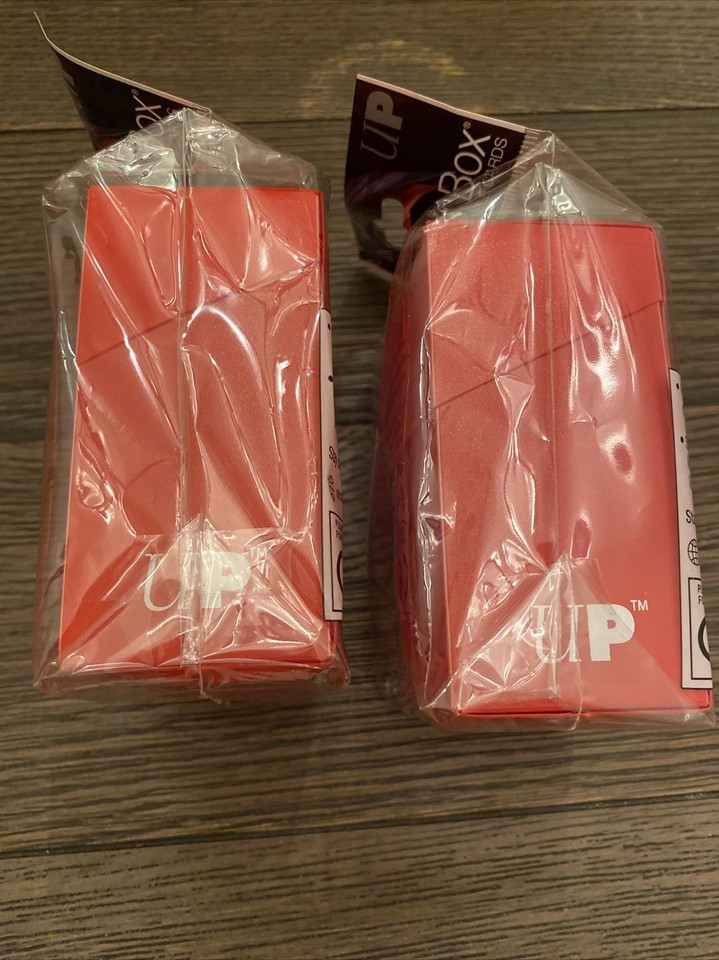 Ultra Pro Red Deck Box Lot Of 2 Gaming Cards Deck Box Holds Cards In ...
