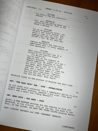 Top Gun: Maverick Script Cast-Signed- Autograph Reprints- 169 Pages | eBay