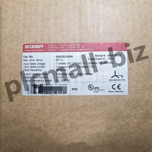 1PCS BECKHOFF AX5103-0000 server Driver Fast shipping DHL or FedEx | eBay