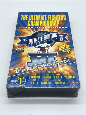 The Ultimate Fighting Championship #6 CLASH OF THE TITANS VHS Screener ...
