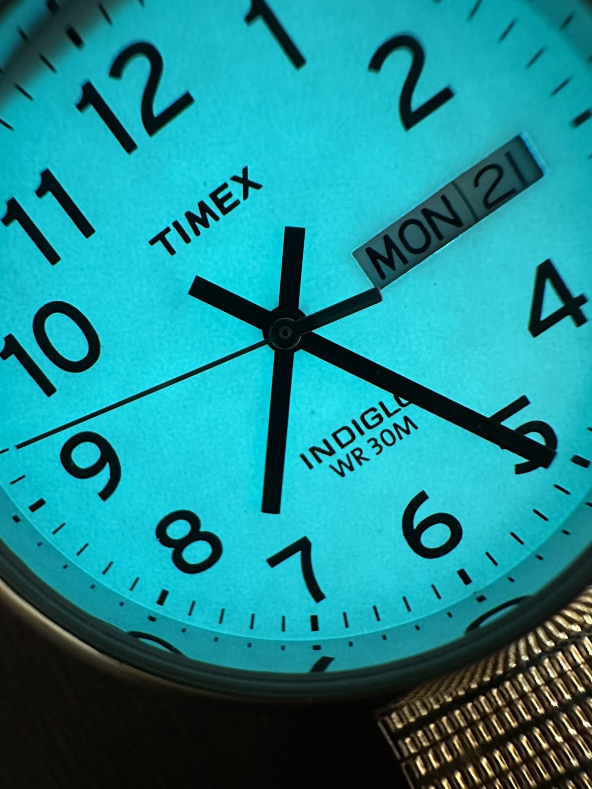 Set of 2 Timex Men’s Watches Blue Dial Indiglo Date Gunmetal & Black ...