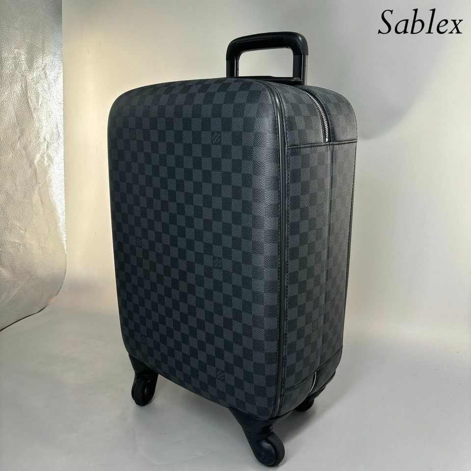 LOUIS VUITTON Zephyr 55 Black Leather Carry-On Luggage Bag M23030 ...