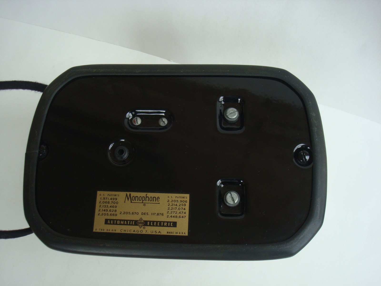 Antique Automatic Electric Monophone AE40 telephone 24KT GOLD Art Deco ...