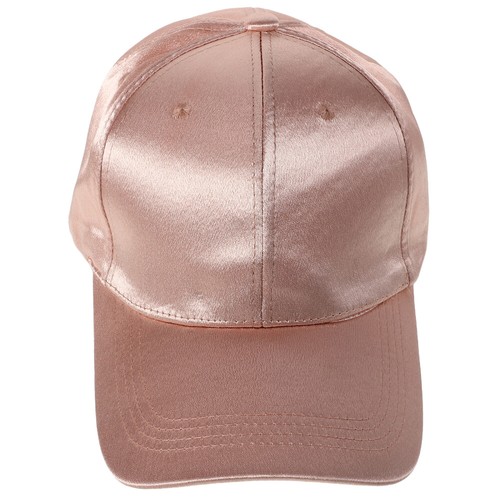 Solid Color Satin Baseball Cap Men and Women Student Peaked Hat Camping ...