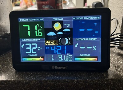 Geevon Wireless Color Weather Base Station Display Unit No Sensor | eBay