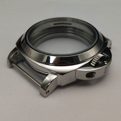 44 mm Stainless Steel Watch Case Polished Shell for Eta 6497/6498 ST36 ...