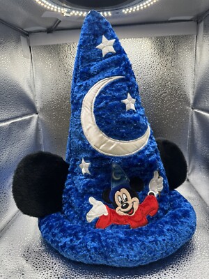 Vintage Disney Parks Mickey Mouse Wizard Cone Hat Magic Kingdom Youth ...