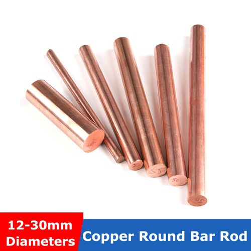 Pure Solid Copper Round Bar Rod 10mm 12mm 15mm 16mm 18mm 22mm 25mm 30mm ...