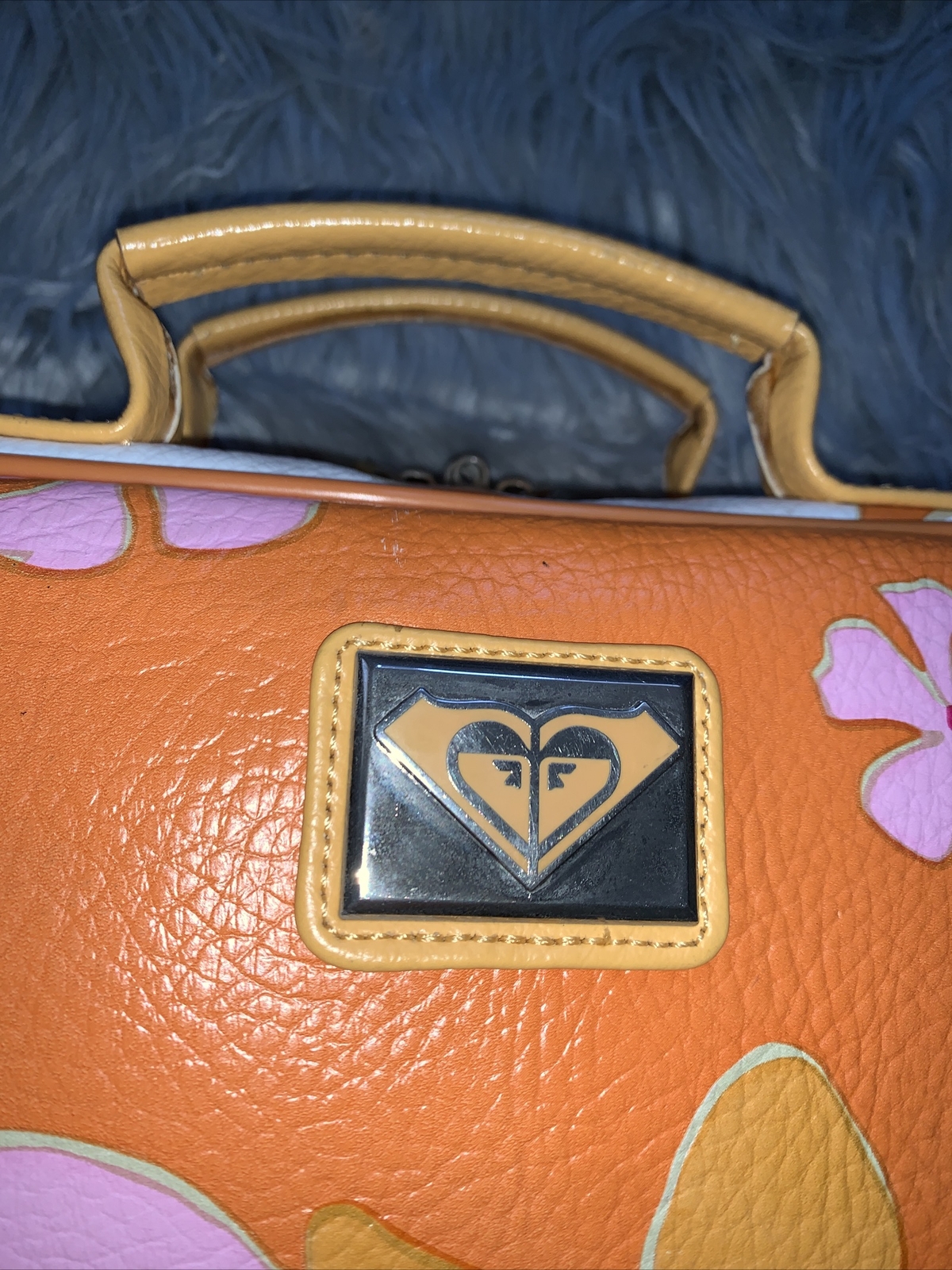 Vintage Roxy Quicksilver Floral Travel Cosmetic Luggage Bag Purse | eBay