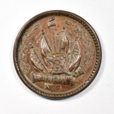 1861-1865 CWT Army Navy Flags Drums Cannons #299/350 Token ~ BU ...