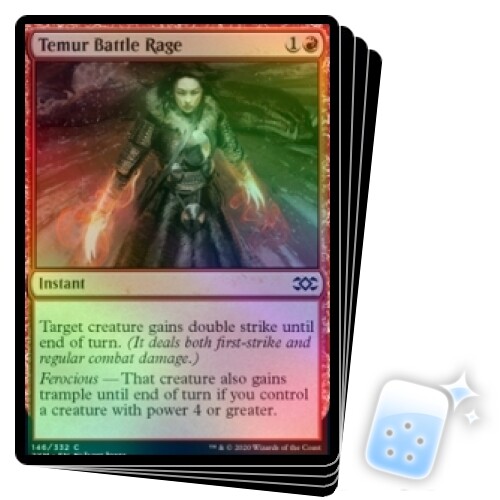 FOIL TEMUR BATTLE RAGE X4 Double Masters Magic MTG MINT CARD | eBay