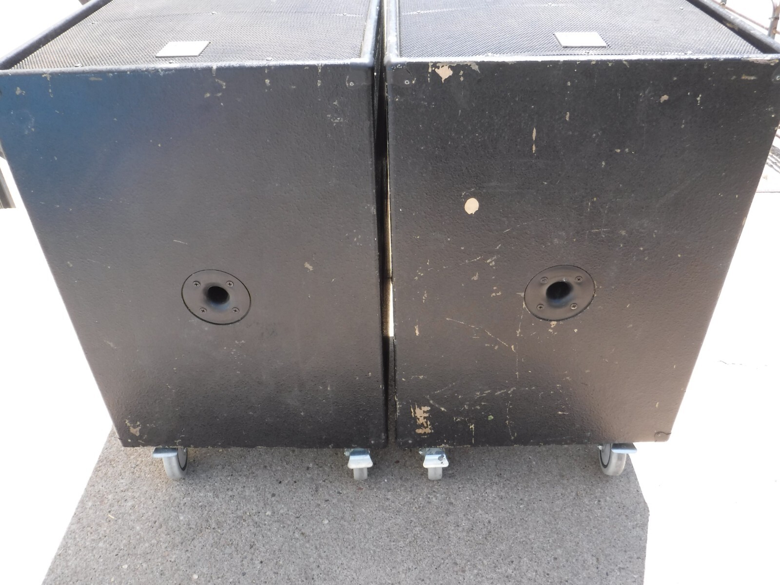 2-Electro-Voice SB180 subwoofers. EVX 180B 1K 18" DRIVERS. 4 - Wheels ...