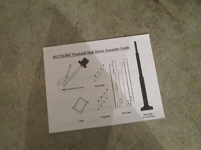 Aermotor Windmill Stub Tower Assembly Guide | eBay