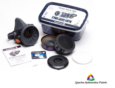 Sundstrom Basic Pack SR-900 Kit Mask Respirator. Spray Painter, Face ...