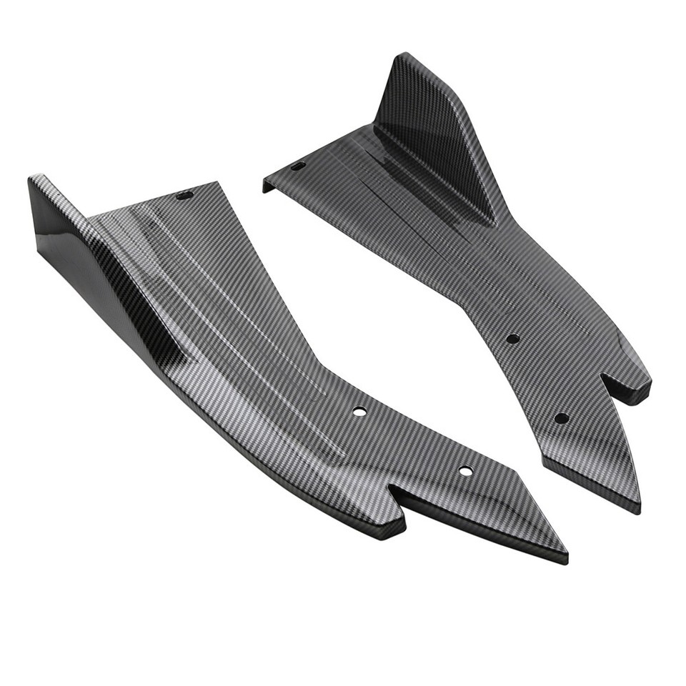 For Mitsubishi Lancer EVO X Carbon Rear Spats Bumper Spoiler Diffuser ...