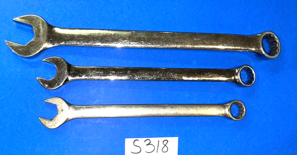 MATCO TOOLS 3 PIECE METRIC COMBINATION LONG 12 POINT WRENCHES 21MM ...