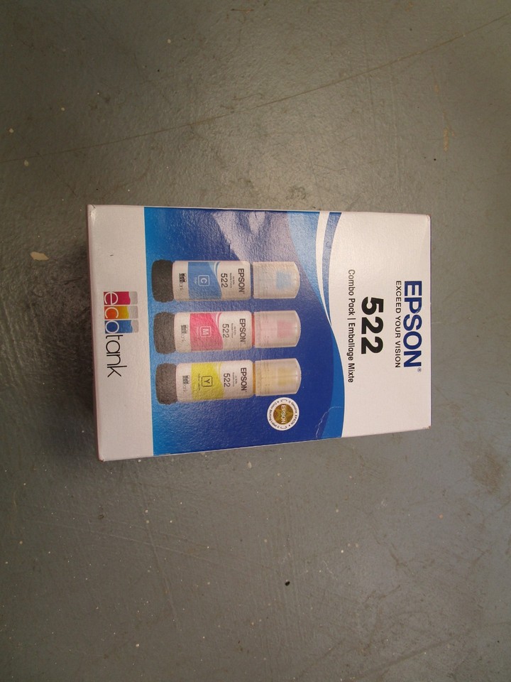 EPSON 3-color ink for Ecotank systems that need 522 Ink. | eBay