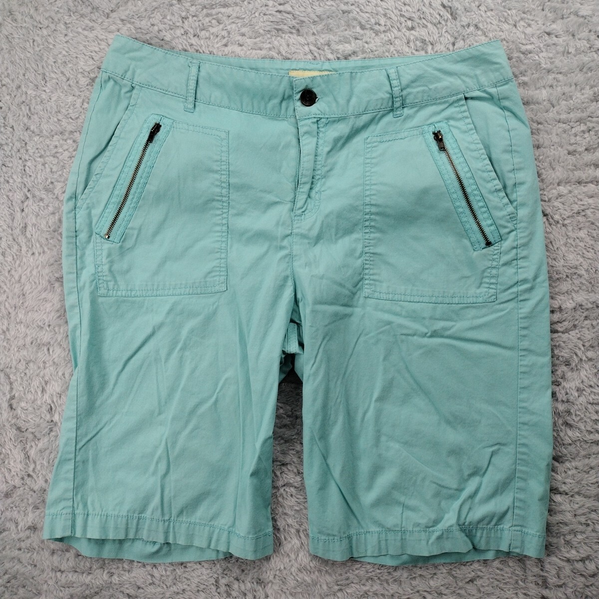 Caribbean Joe Shorts Womens 10 Green Zip Pockets | eBay