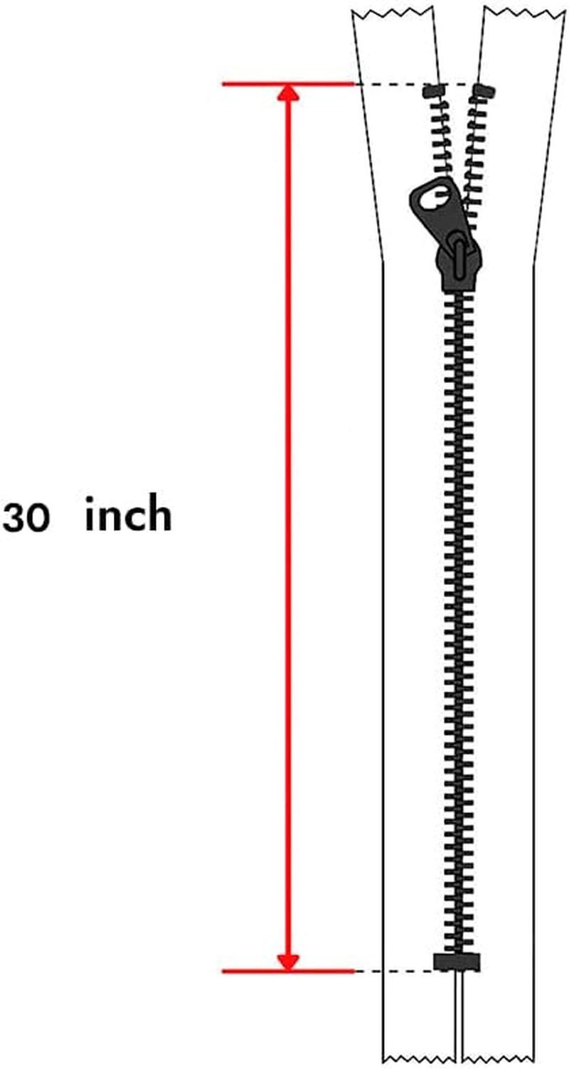 30" Nylon Coil Pant Skirt Dress Zipper White 30 Inch Zip for Sewing ...