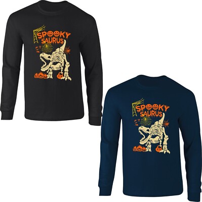 Spooky Saurus Dinosaur Halloween Jumper Spider Pumpkin Forest Animal ...