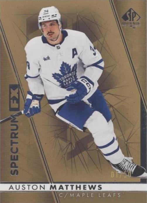 2022-23 SP Authentic - Spectrum Fx Auston Matthews #S-94 Gold Bounty ...