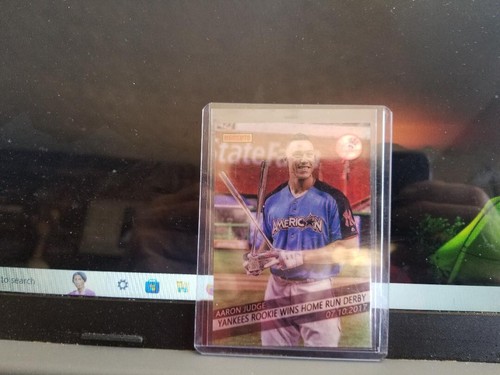 Aaron Judge Yankees Rookie Wins Home Run Derby 7/10 2017 ERROR CARD ...