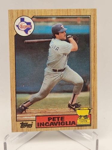 1987 Topps Pete Incaviglia baseball card Texas Rangers Mint #550 Rookie ...