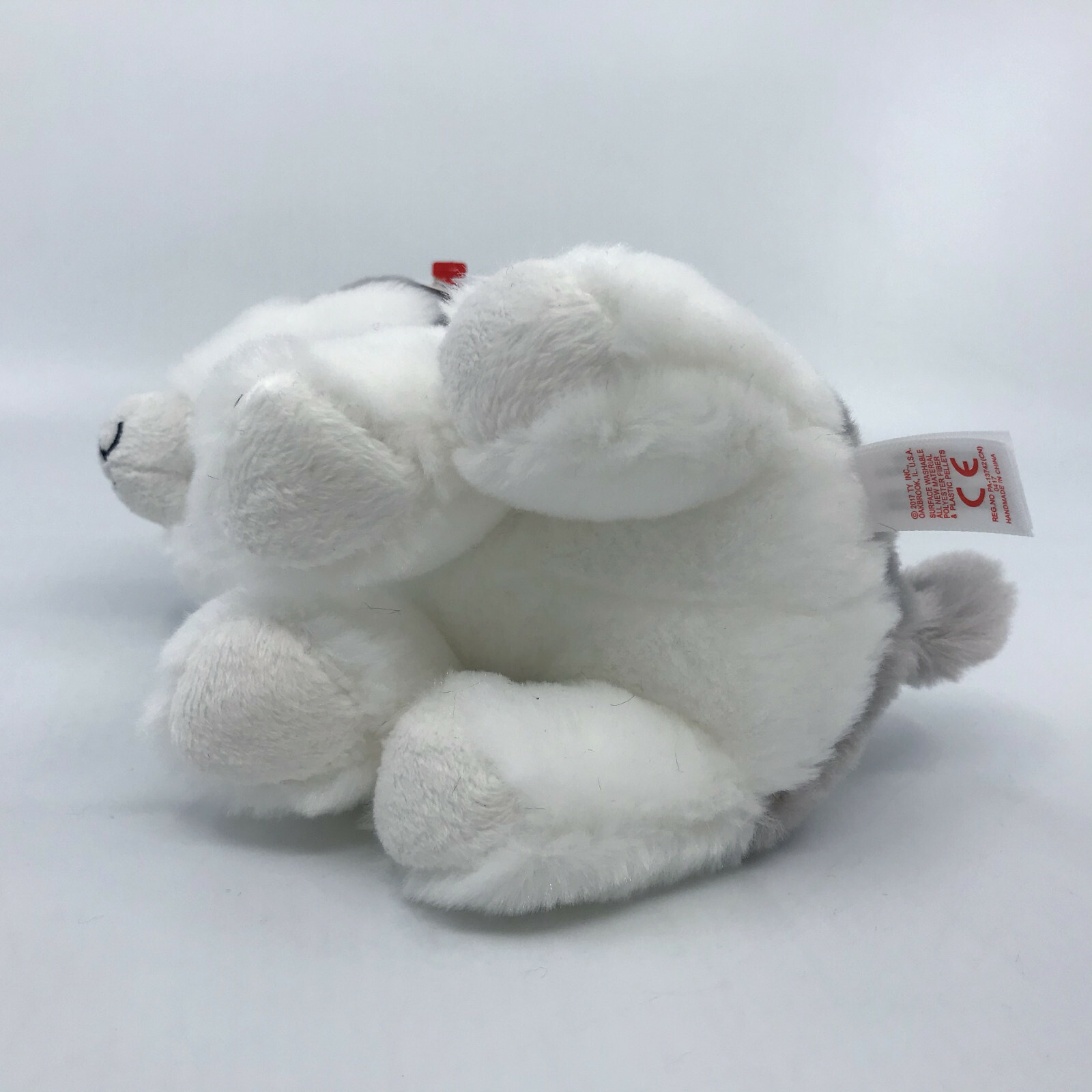 TY Beanie Babies Buff Husky Dog Wolf 2017 NEW 6in Plush Blue Glitter ...