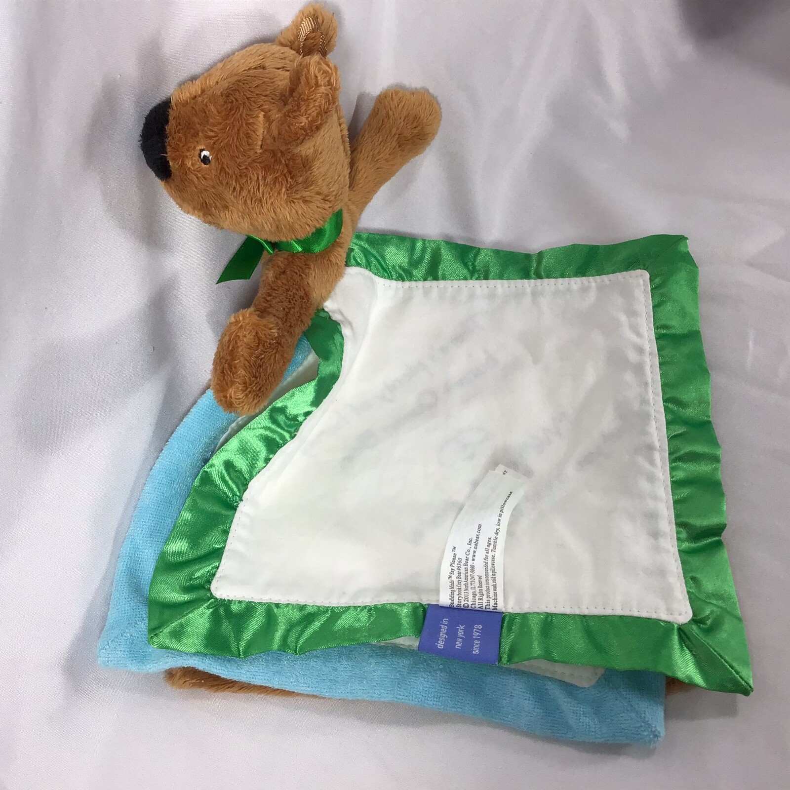 North American Plush Cozy Bear Say Please Storybook Lovey Book 2013 | eBay