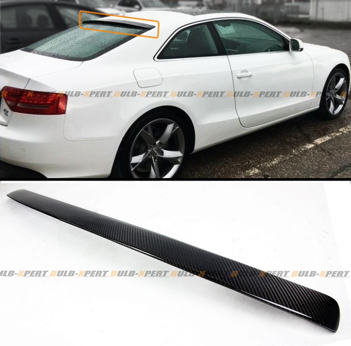FOR 2009-17 AUDI A5 S5 RS5 COUPE VIP CARBON FIBER REAR ROOF WINDOW ...