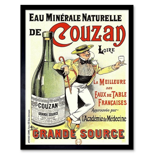 Advert Couzan Guillaume 12X16 Inch Framed Art Print | eBay Australia