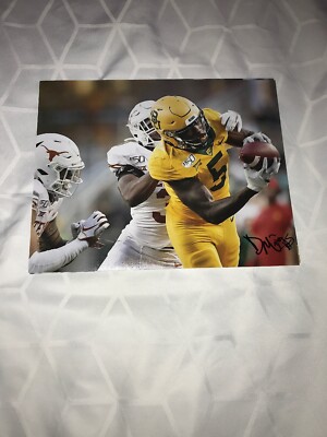 Denzel Mims Baylor Bears signed autographed 8x10 football photo WR STAR ...