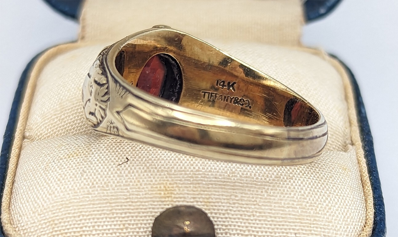 1933 USNA Annapolis 14K Sweetheart Ring of Cadet Herbert Carl Yost by ...