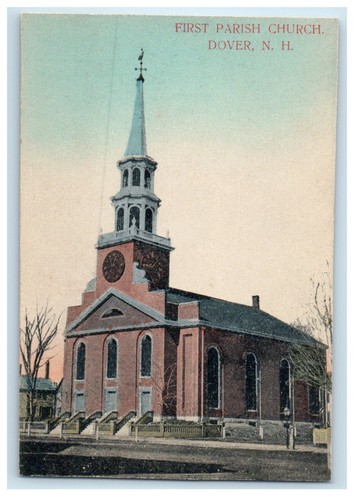 c1910's First Parish Church Dover New Hampshire NH Unposted Antique ...