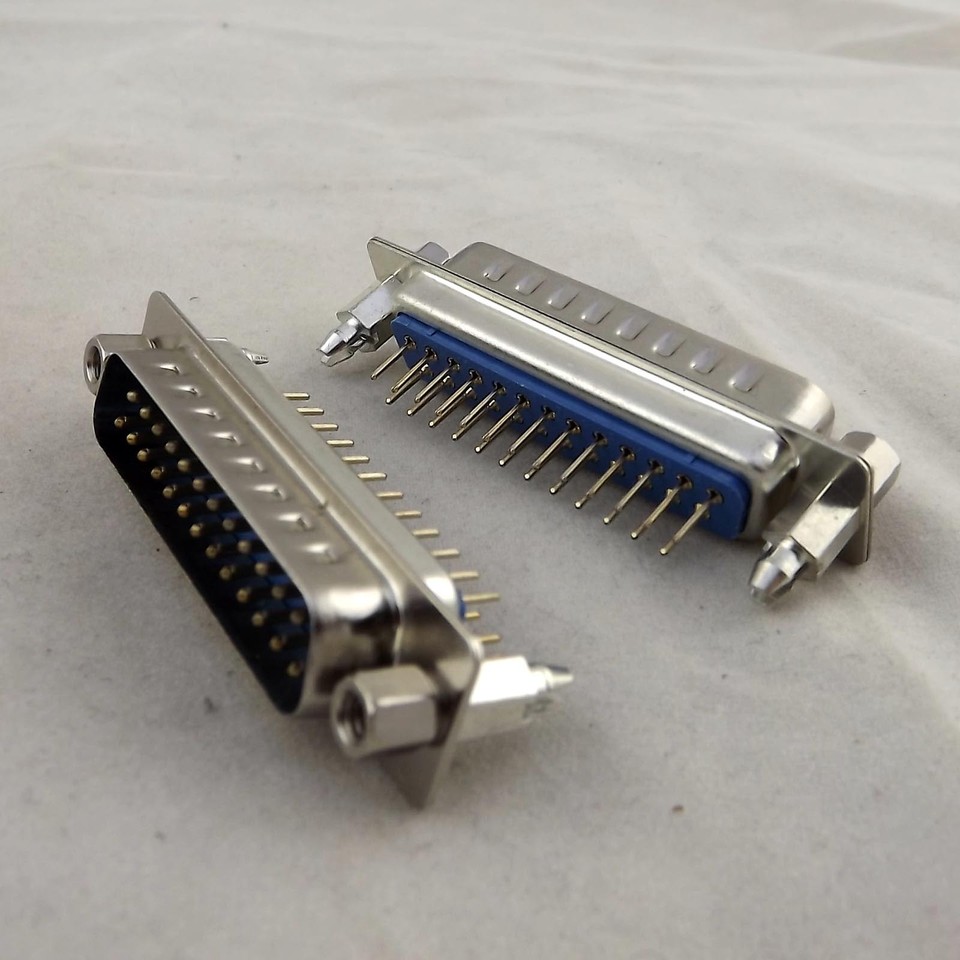 D-SUB DB25 25Pin Male DIP PCB Straight Solder Type Connector Adapter ...
