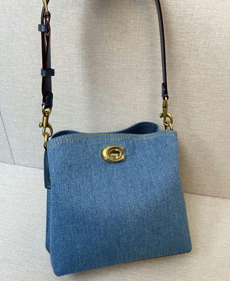 COACH CS241 Willow Denim Shoulder Bag 2WAY Blue outlet New | eBay
