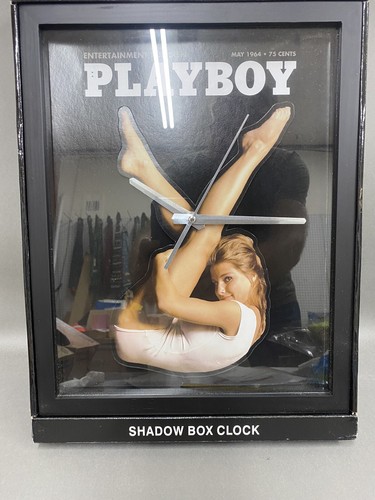 Playboy Shadow Box Clock May 1964 NEW IN BOX Donna Michelle Ronne | eBay