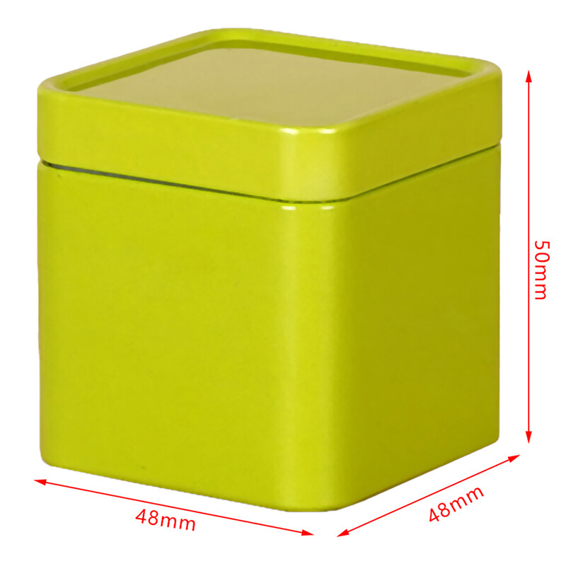 Sealed Black Tea Green Tea Packaging Box Flower Tea Cans Square Candy ...