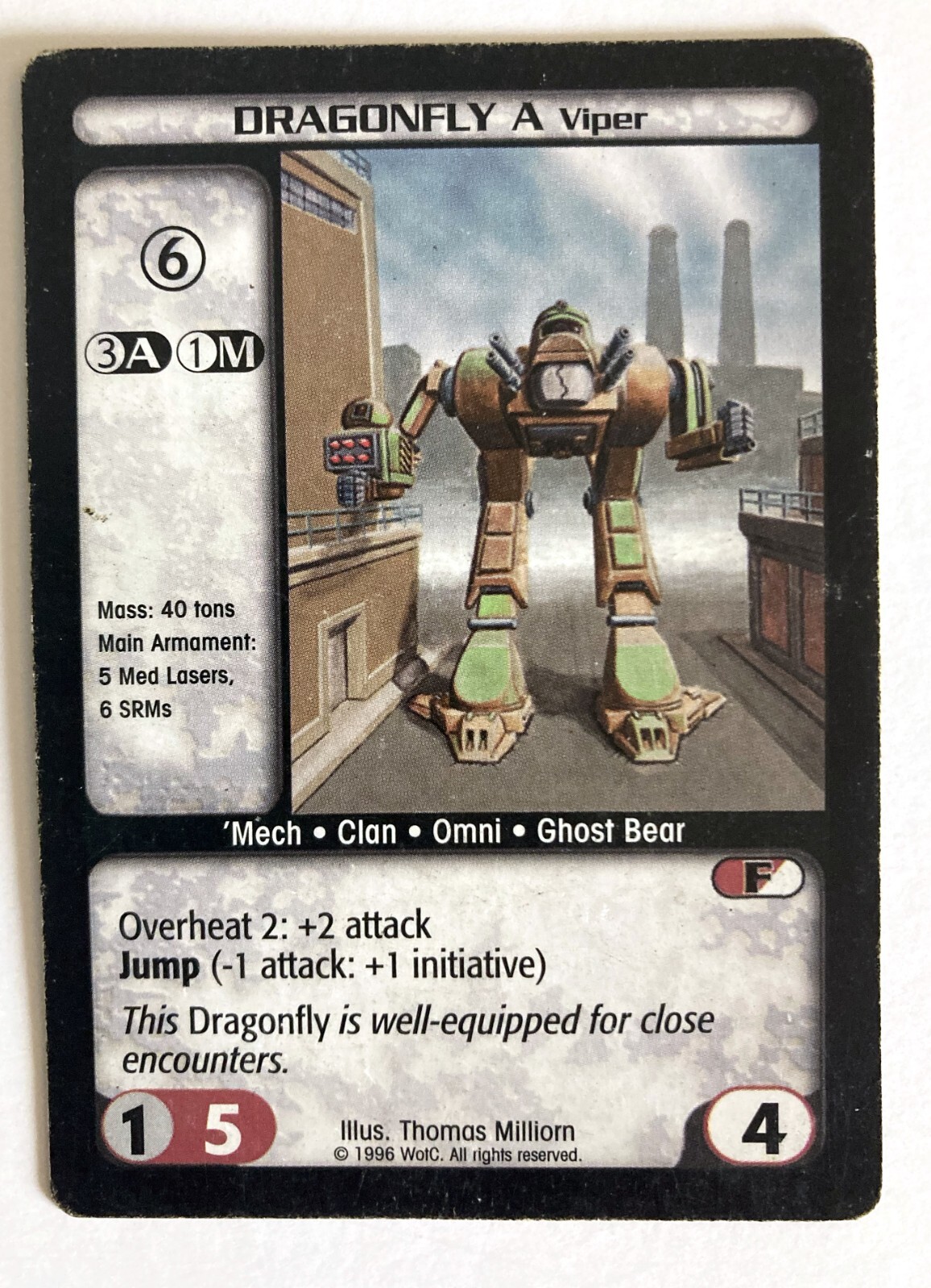 Dragonfly A Viper Battletech CCG Limited 'Mech | eBay