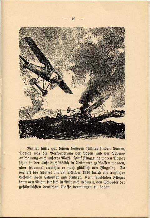 1930s German WWI Aviation Booklet on 36 Kill Ace Max Ritter von Muller ...