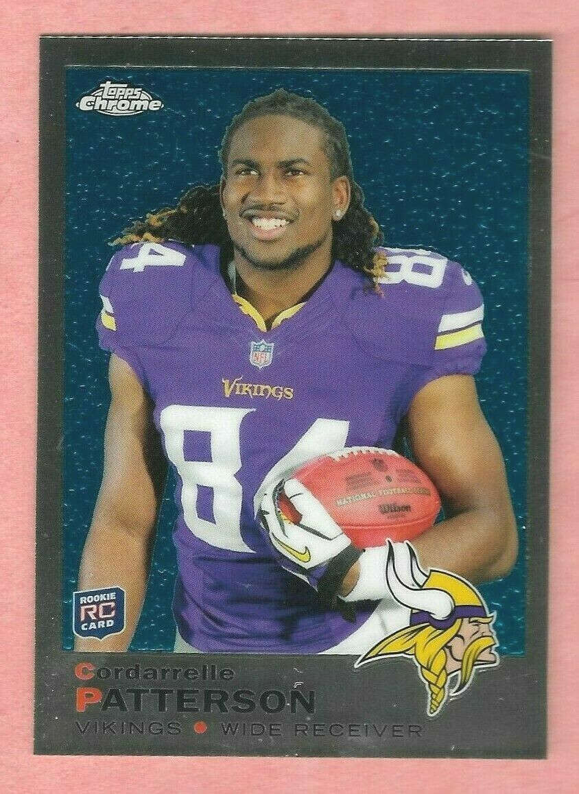 CORDARRELLE PATTERSON 2013 TOPPS CHROME ROOKIE RC CARD #1 FALCONS!! NFL ...