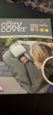 Cozy Cover Infant Carrier Cover - Secure Baby Car Seat Cover - Gray ...