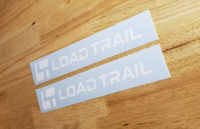 load trail Trailer Decals Stickers 16x2.4" Gloss white replacement (2 ...