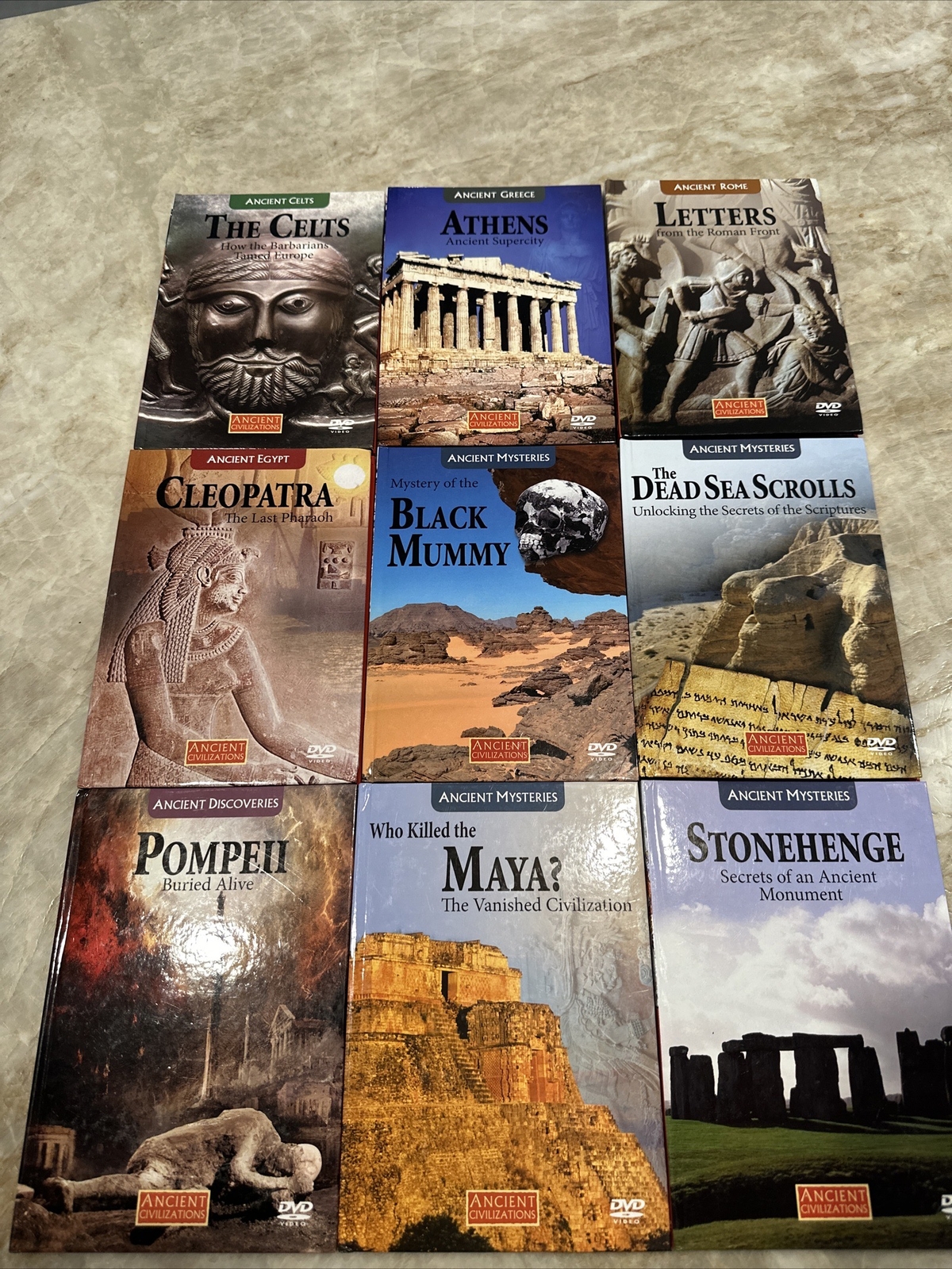 Ancient Civilizations ~ Lot of 9 Books w/DVD ~ Celts, Maya, Cleopatra ...